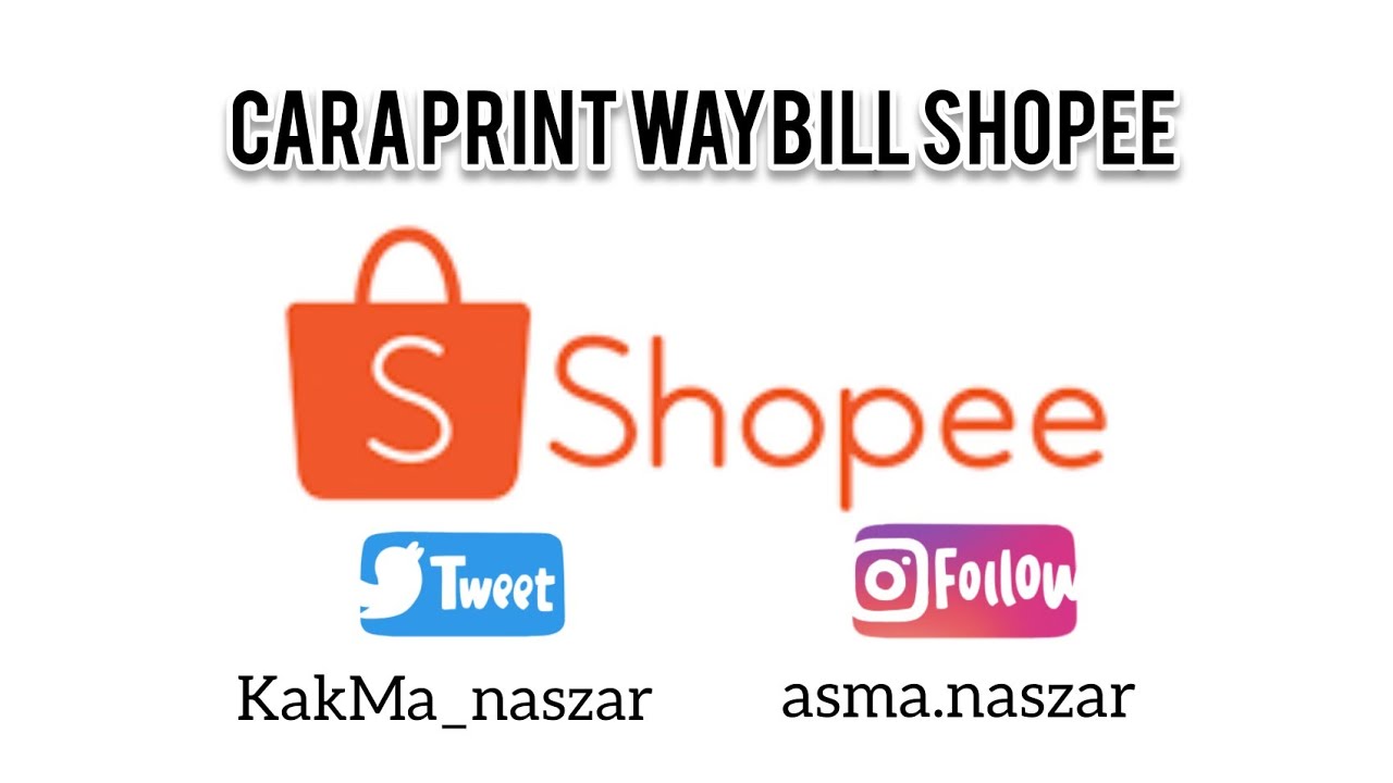 CARA PRINT WAYBILL SHOPEE. - YouTube