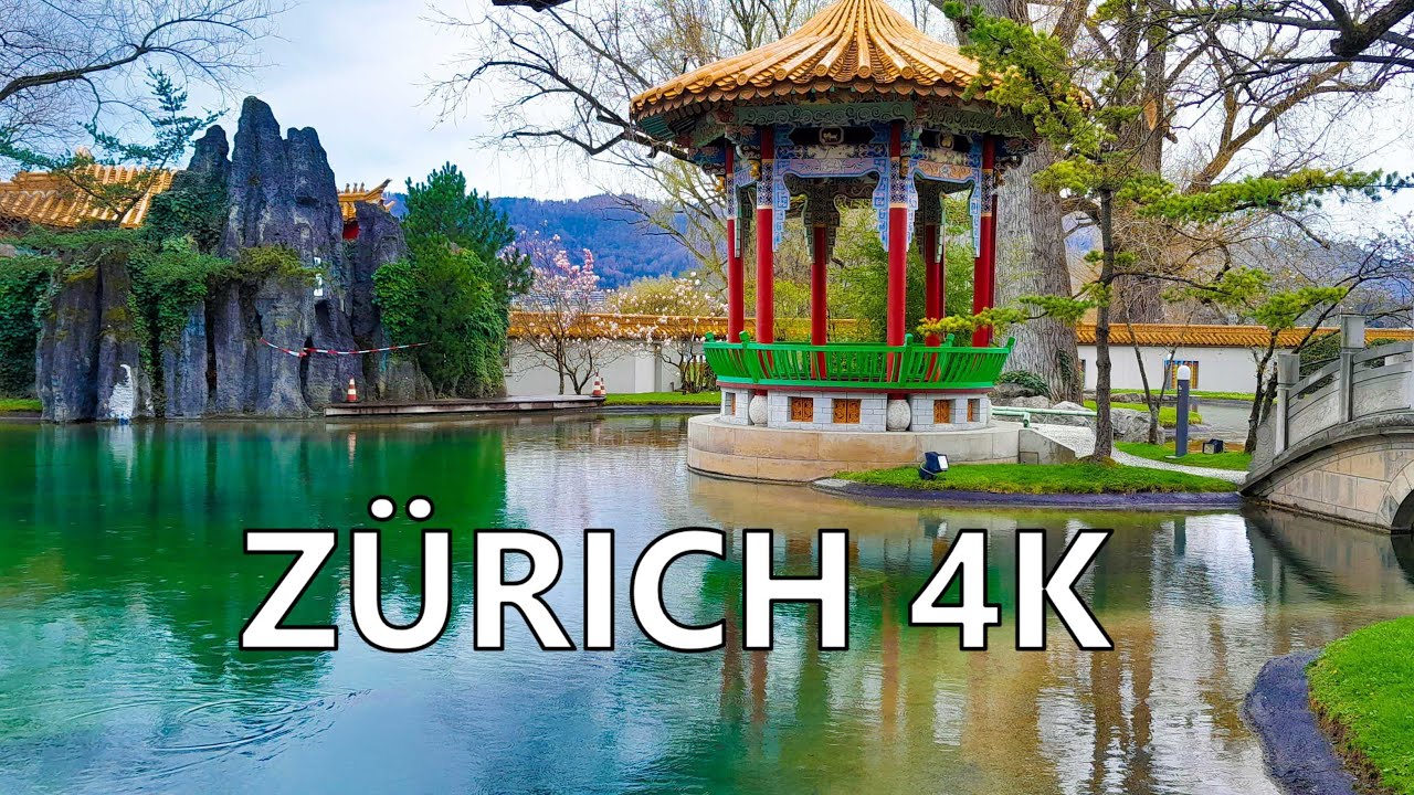 Zurich Walk Chinese Garden in spring - SWITZERLAND [4K] - YouTube