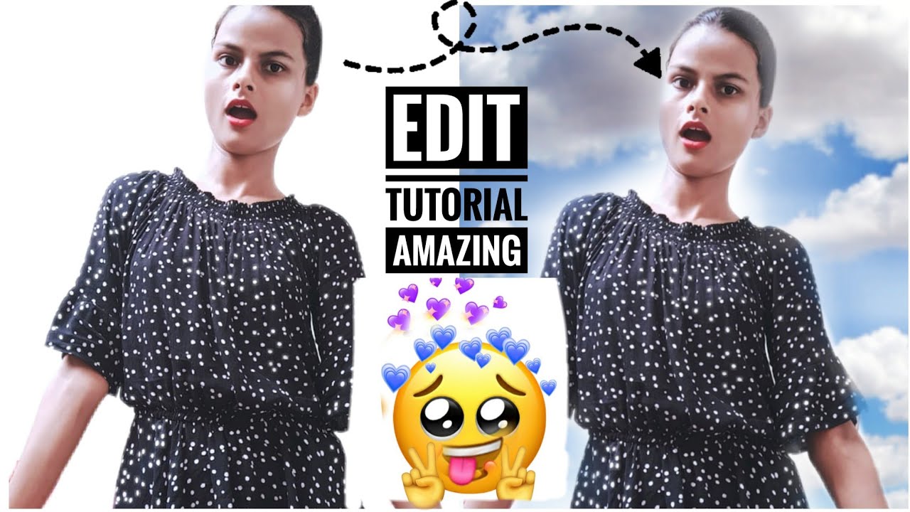 picsArt basic photo editing tutorial | cloud of effect in picsArt | photo edit kaise kare - YouTube