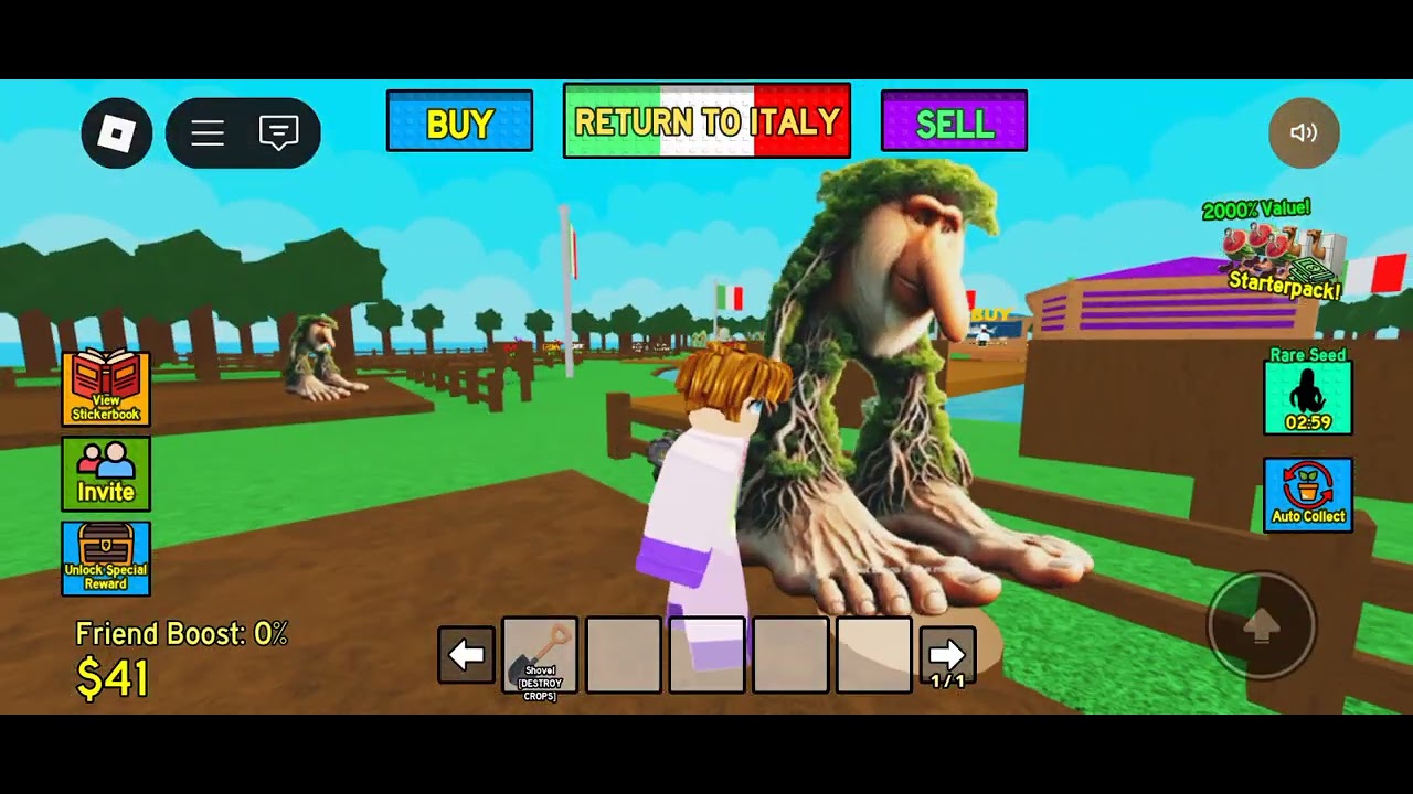 Playing grow a demon fruit and grow a Brainrot garden - YouTube