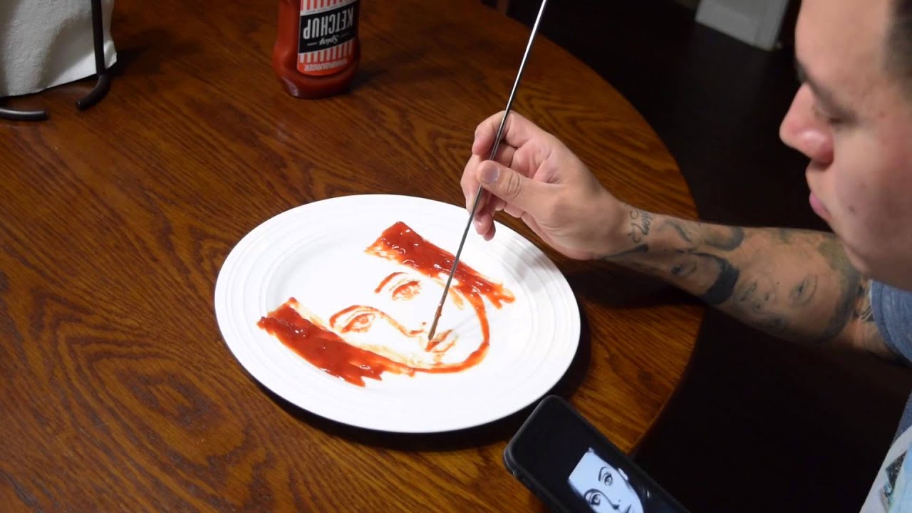 Hello, Adele ketchup Art | Rob The Original - YouTube