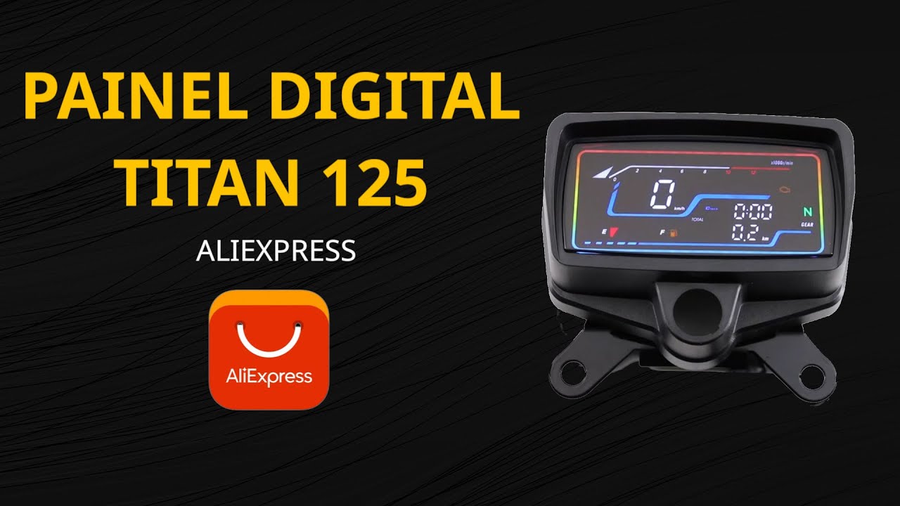 Painel digital do Aliexpress na Titan CG 125 1999 – Instalação e teste ...