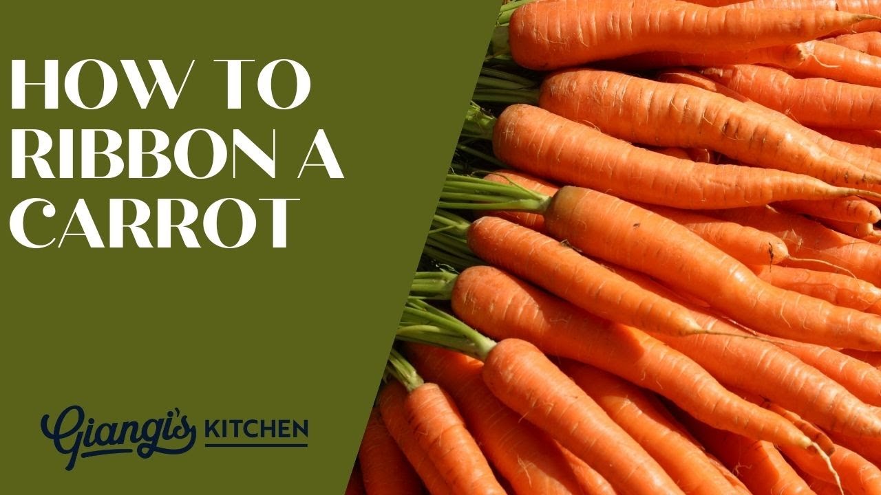 How to Ribbon a Carrot (without hurting yourself) - YouTube