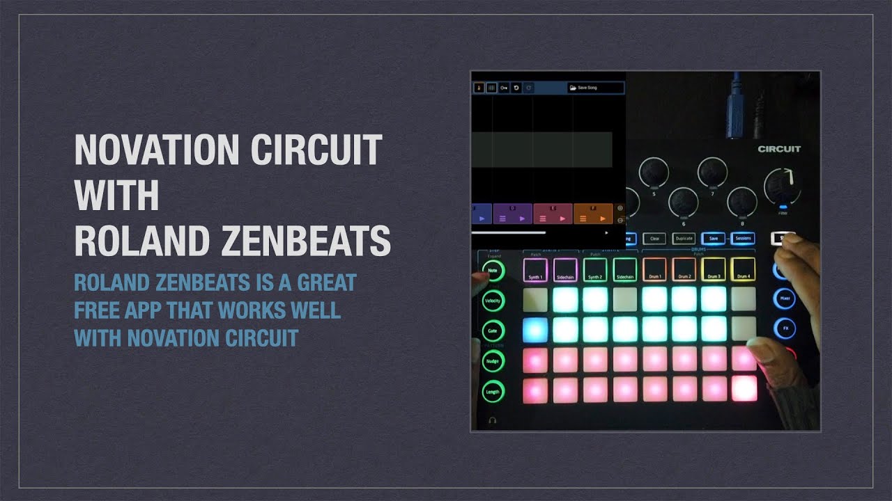 Roland Zenbeats with Novation Circuit - A great way to expand features ...