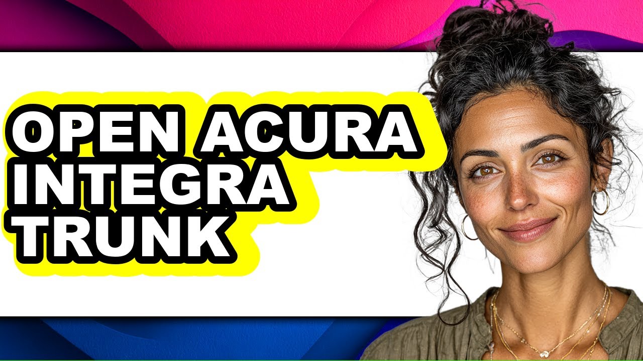 How To Open Acura Integra Trunk (Easy Method) - YouTube