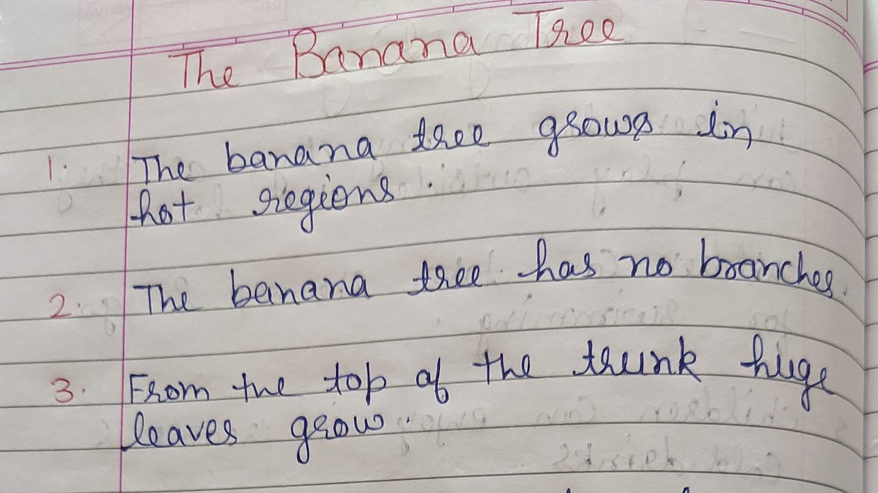 #Shorts The Banana Tree 10 Lines On Banana Tree - YouTube