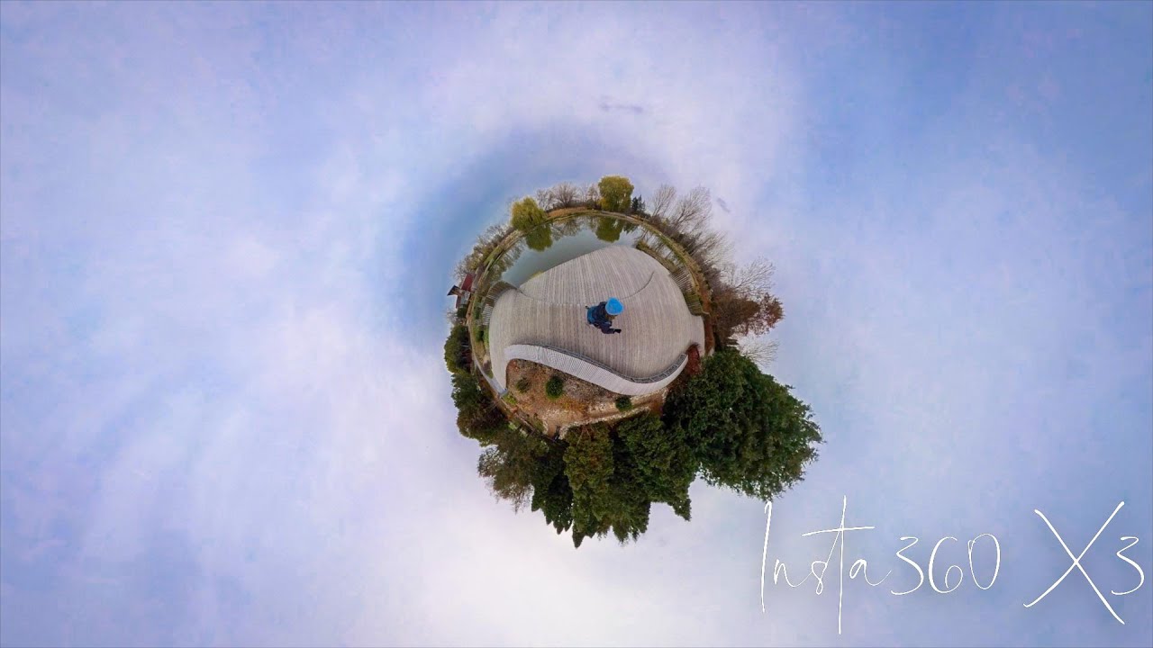 Insta360 X3 camera tiny planet effect - YouTube