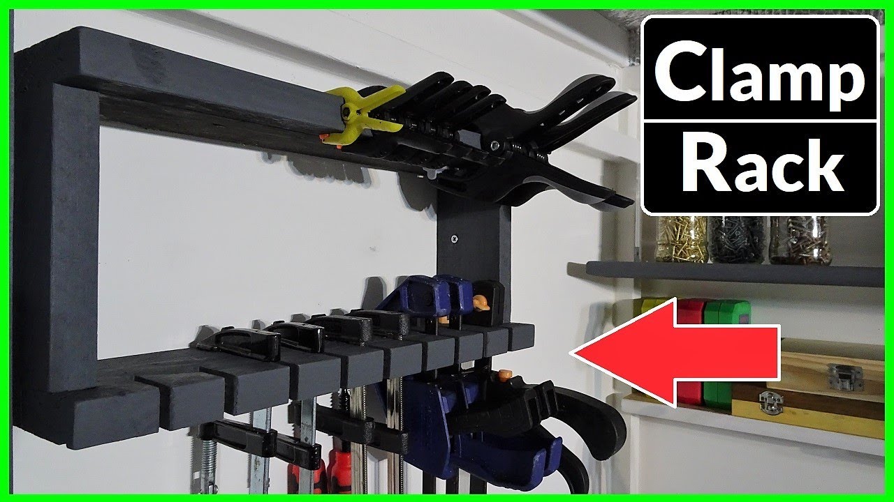 How to Make a Simple Clamp Rack - From Pallet Wood (Workshop Storage ...