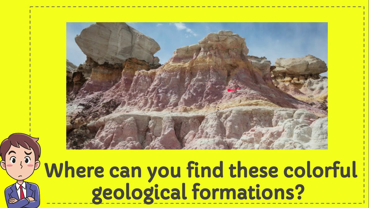 Where can you find these colorful geological formations? - YouTube