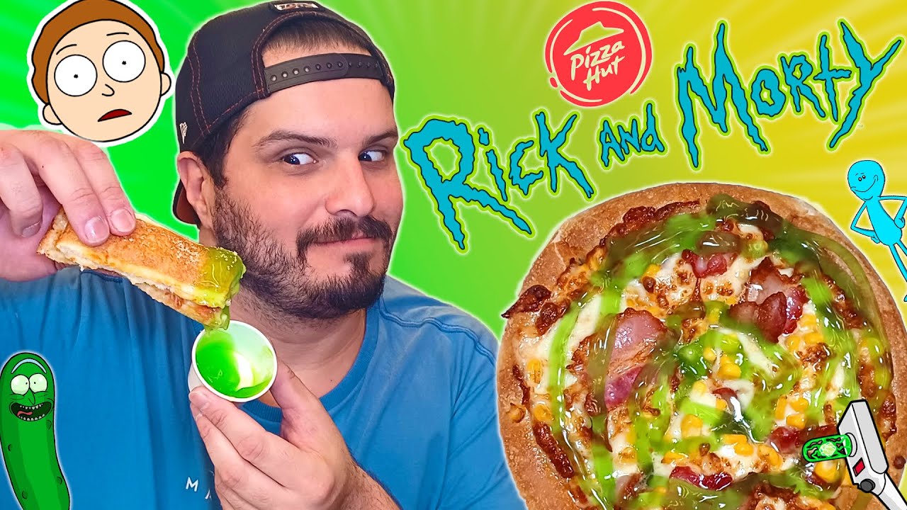 PROVANDO O NOVO COMBO DO RICK AND MORTY DO PIZZA HUT - YouTube