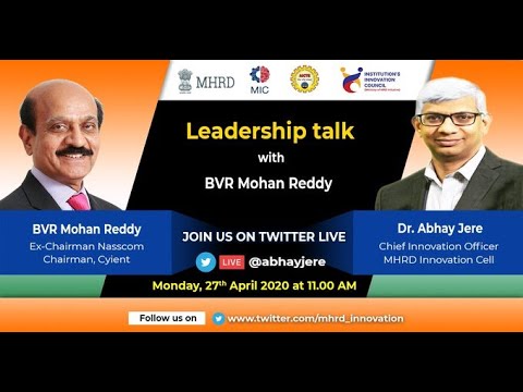 Learn From Leaders || Talk Day 20 Dr. BVR Mohan Reddy, Chairman Cyient ...