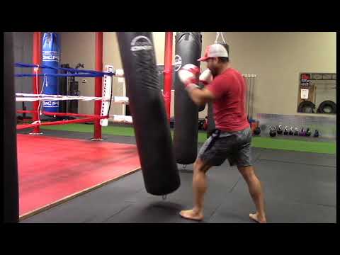 Kickboxing - Jab + Right Push Kick + Jab + Cross + Left Push Kick - YouTube