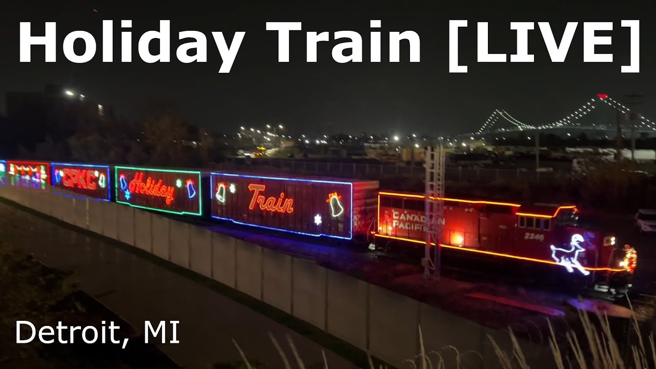 CPKC Holiday Train passes through Detroit! - VOD - YouTube