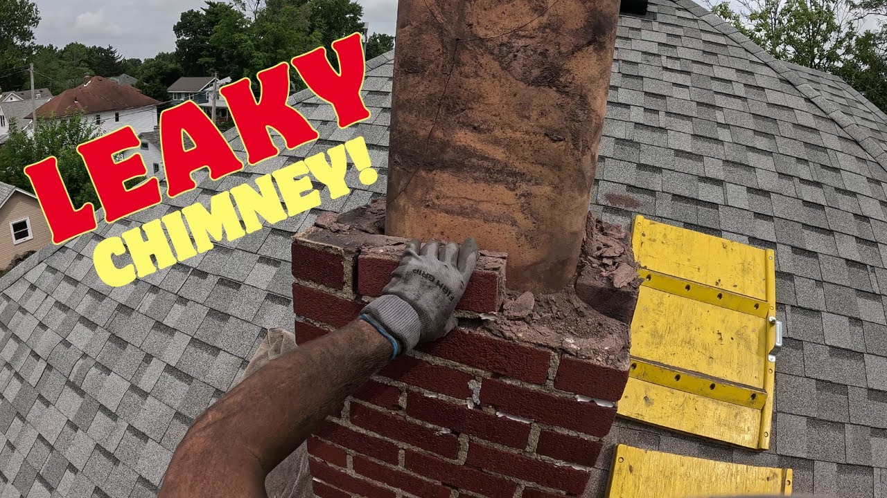 Saying goodbye to a leaky and unused chimney! - YouTube