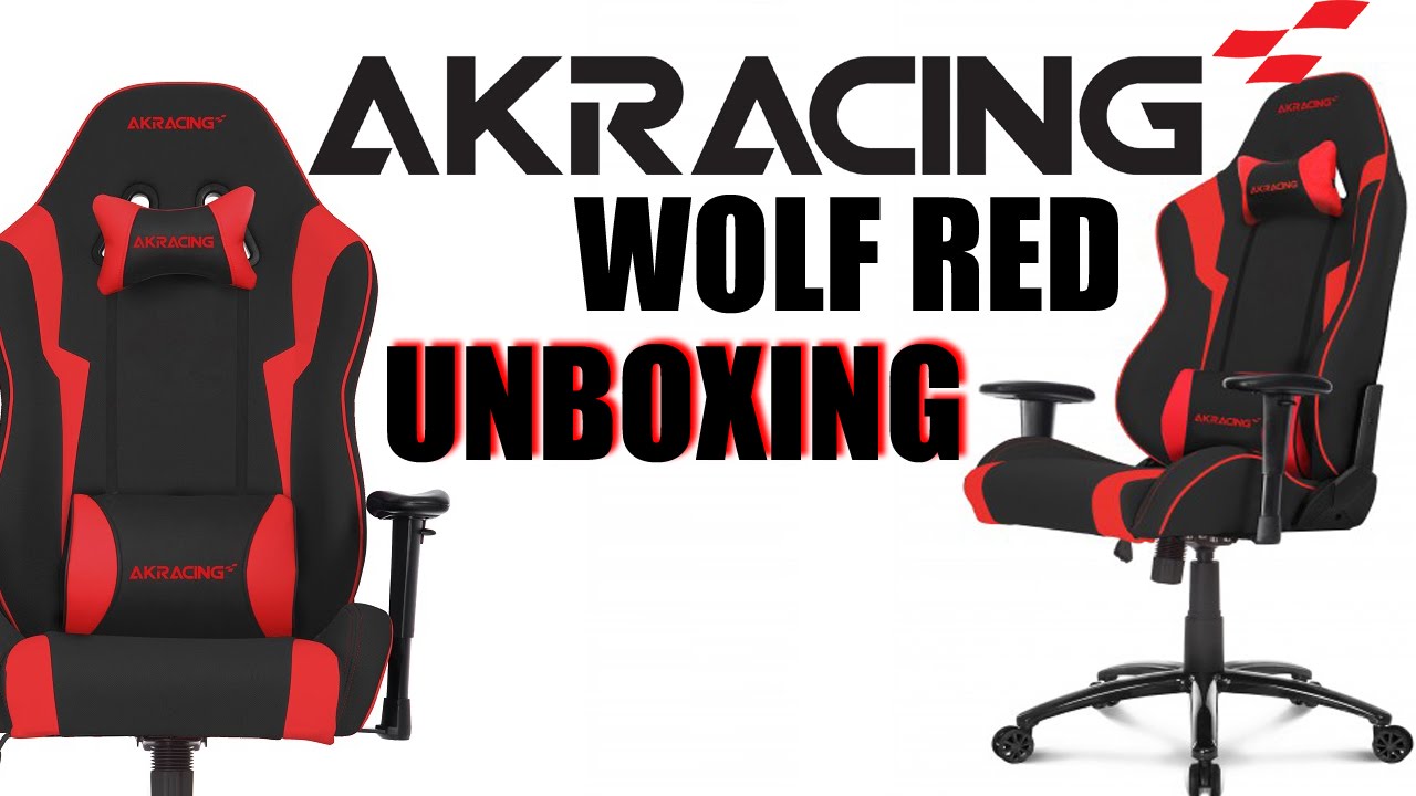 UNBOXING: AKRacing Wolf Red (Cadeira Gamer) - YouTube