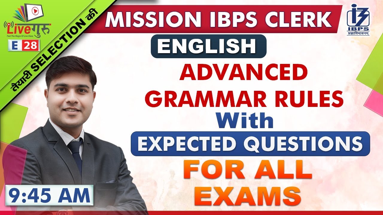 Advanced Grammar Rules | Expected Questions | English | Mission IBPS ...