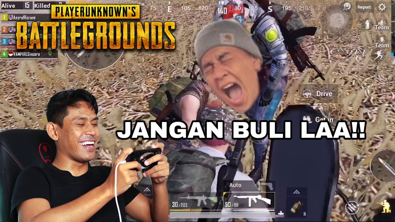 TUMBUK KEM*LUAN DALAM PUBG | ASYRAF ROZAMI, RUSHDAN WAFA - YouTube