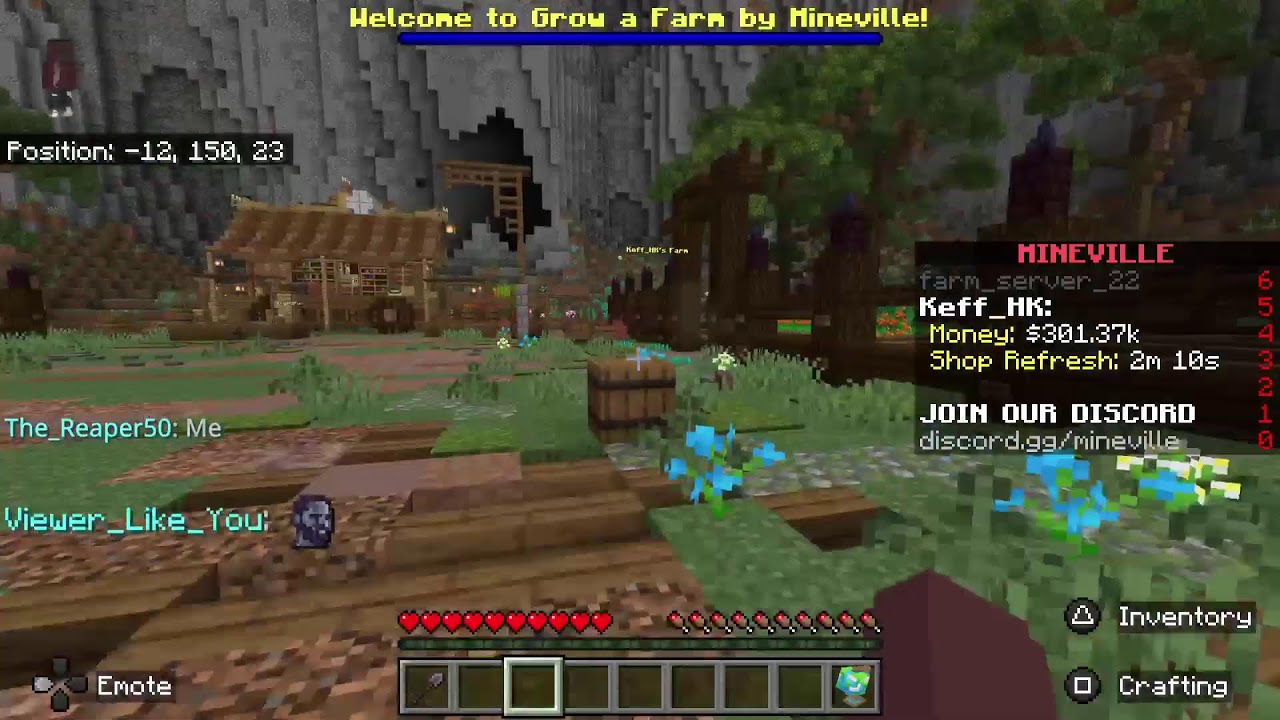 Playing the NEW Grow a Farm in Mineville - YouTube