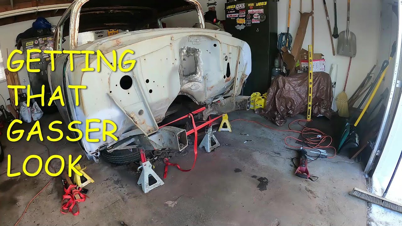 55 Gasser Straight Axle - Brake Install - YouTube