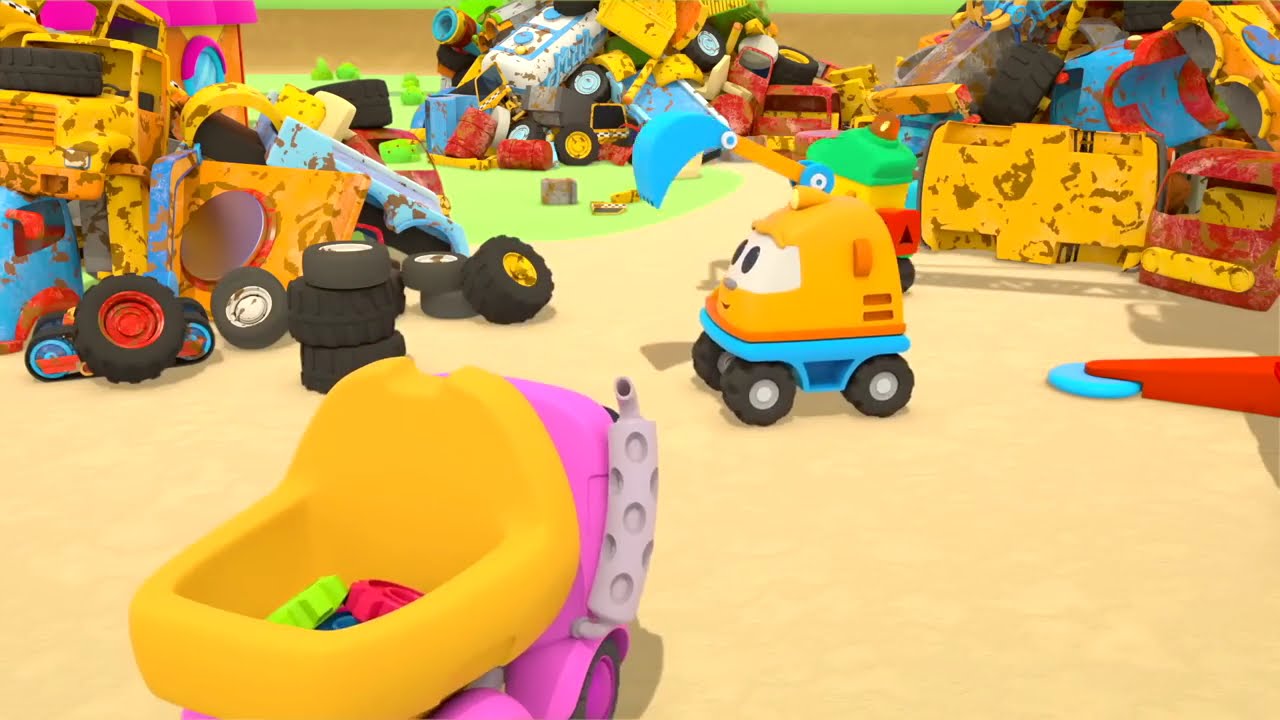 Car cartoons for kids & Leo the Truck cartoon compilation - Street ...