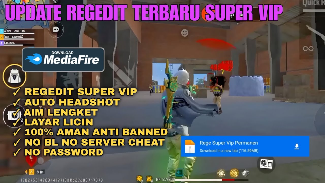 NEW UPDATE⚡REGEDIT TERBARU SUPER VIP🔥FF BIASA DAN FF MAX👽100% AMAN ANTI ...