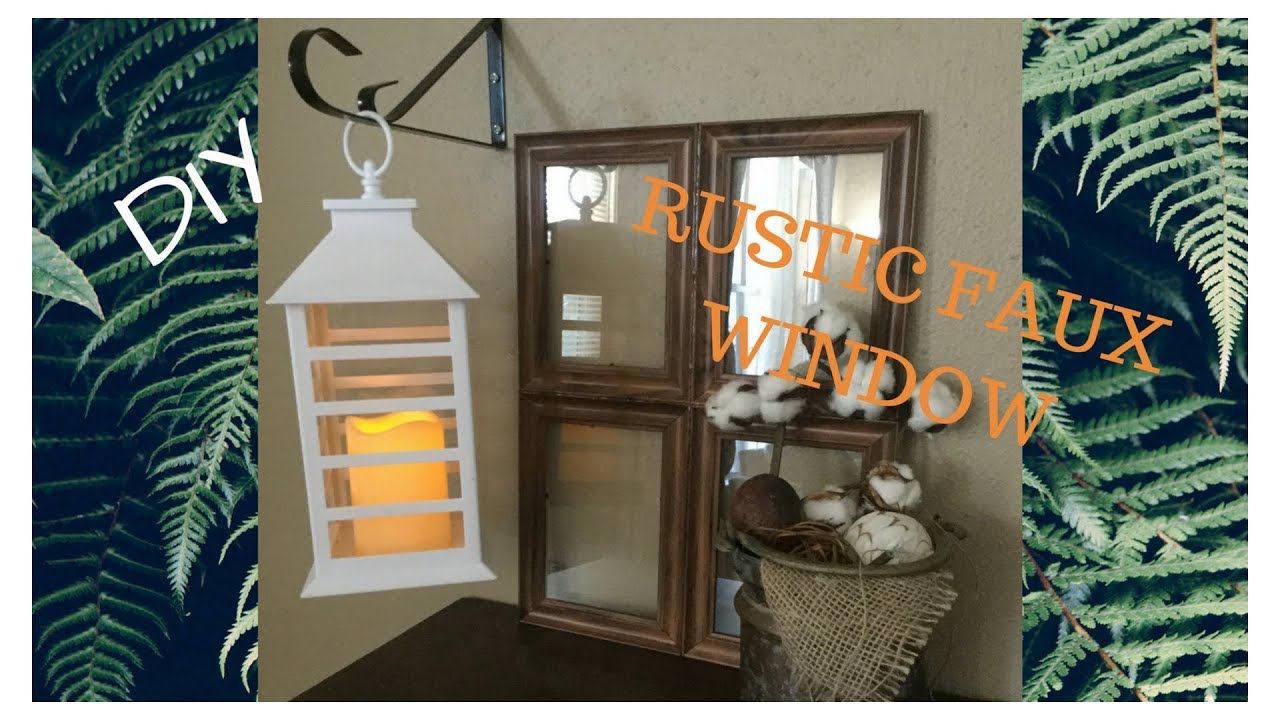 DIY |Rustic Faux Window| $4!!!!!!!! - YouTube