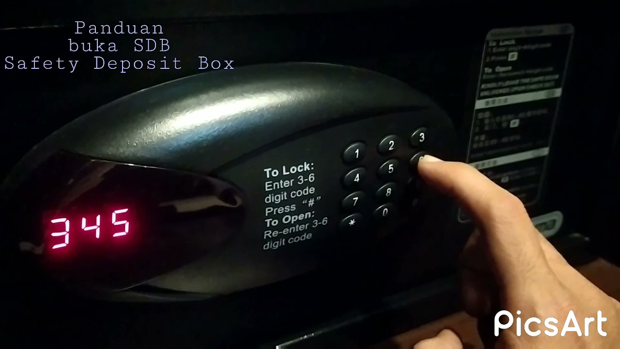 Panduan membuka SDB safety Deposit Box - YouTube