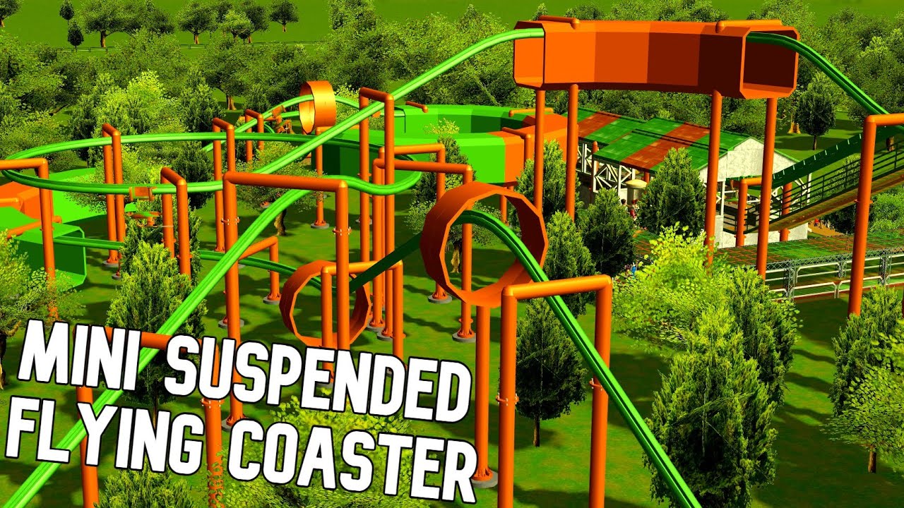 RCT3 Coaster Challenge #37 - Mini Suspended Flying Coaster - YouTube