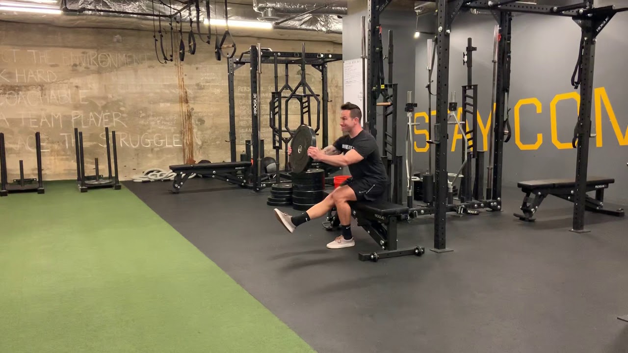 Loaded Single Leg Box Squat - YouTube