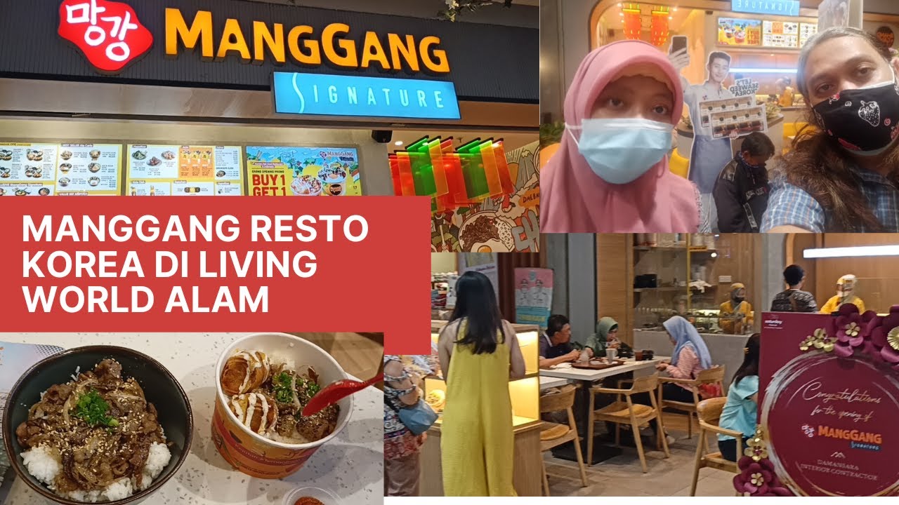 manggang resto korea di living world alam - YouTube