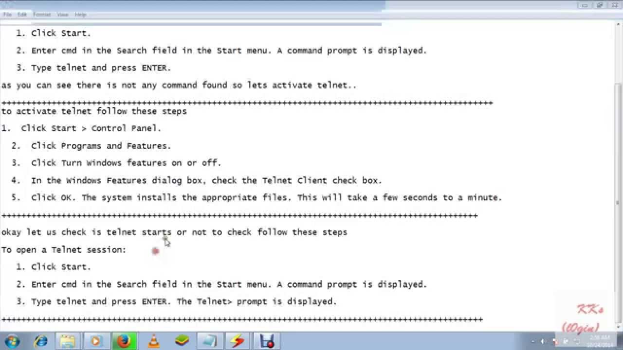 How to use telnet session in windows 10 - bizsenturin