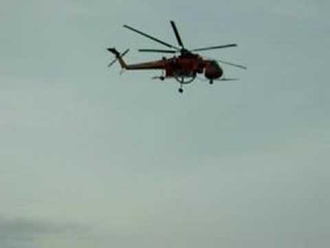 Last flight of S-64 N163C - YouTube