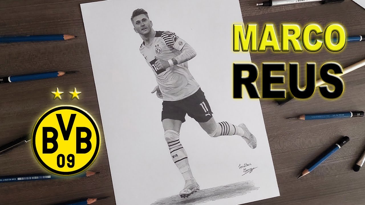 MARCO REUS 🇩🇪 y su amor eterno con el BORUSSIA DORTMUND / Drawing Marco ...