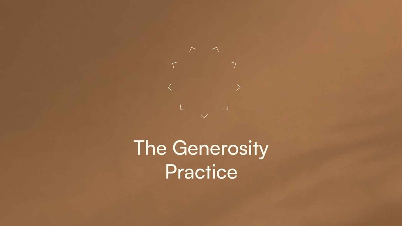 Generosity | Session Two - YouTube