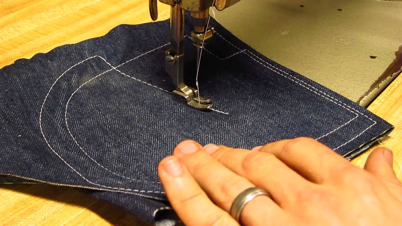 Pfaff 134 Sewing Demonstration - 4 & 8 Layers of Denim - YouTube