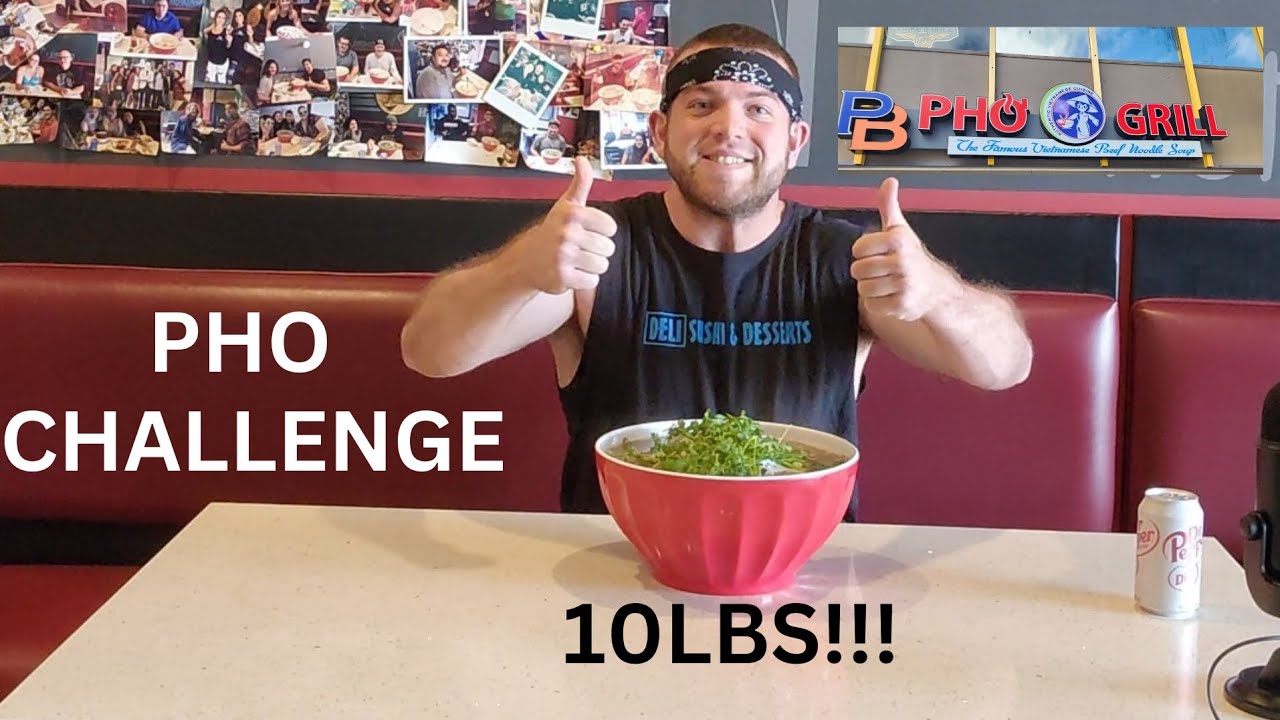 10LBS PHO CHALLENGE!!! BEEF PHO - YouTube