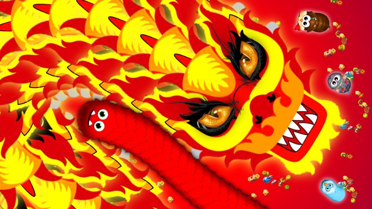 WORMSZONE.IO 🐍 DRAGON WORM VS GIANT WORMS #647 | Epic Worms Zone Best ...