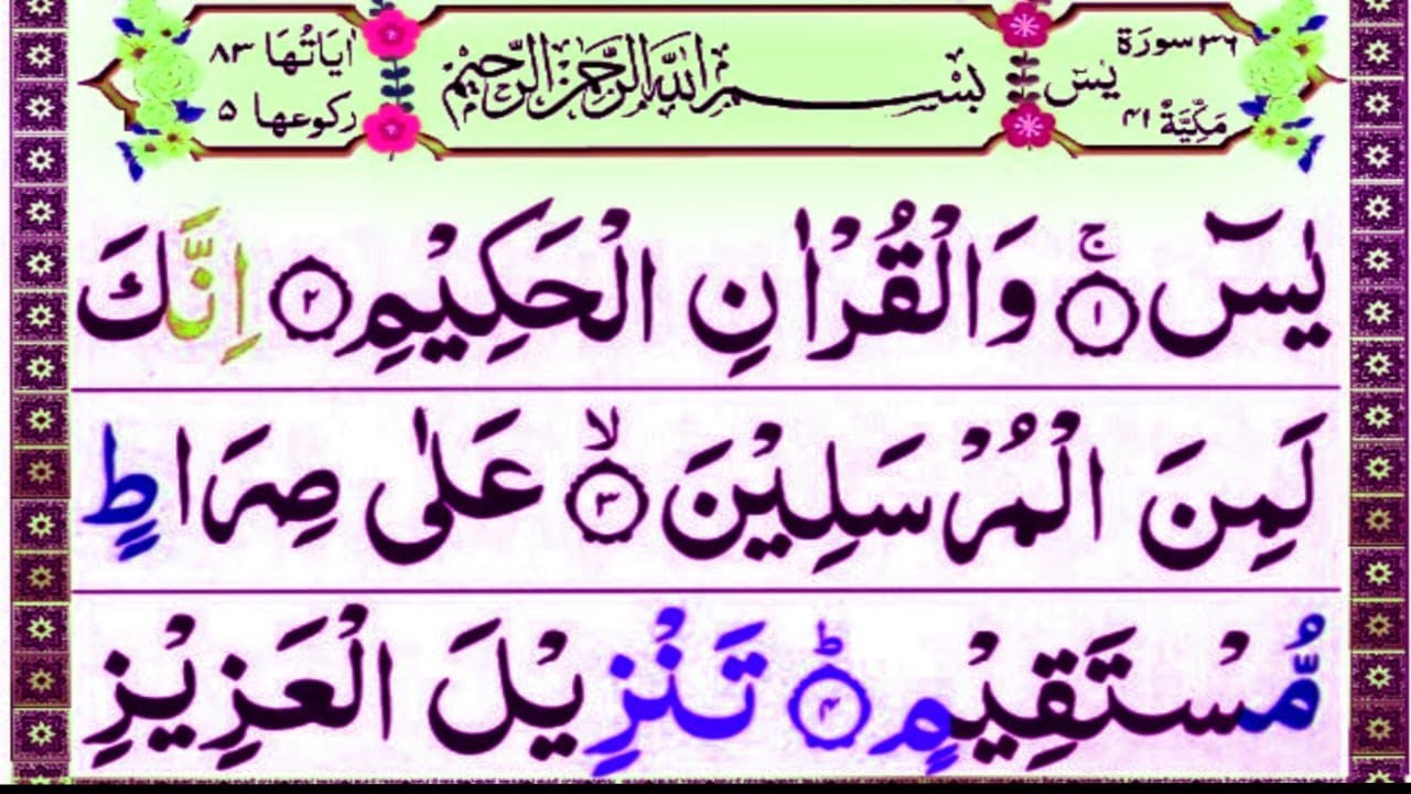 Surah Yassin (Yaseen ) Beautiful Recitation Quran سورۃ یٰسین || Q For ...