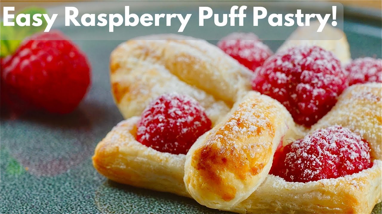 Easy Raspberry Puff Pastry | Homemade Dessert with Cream Cheese | Mini ...