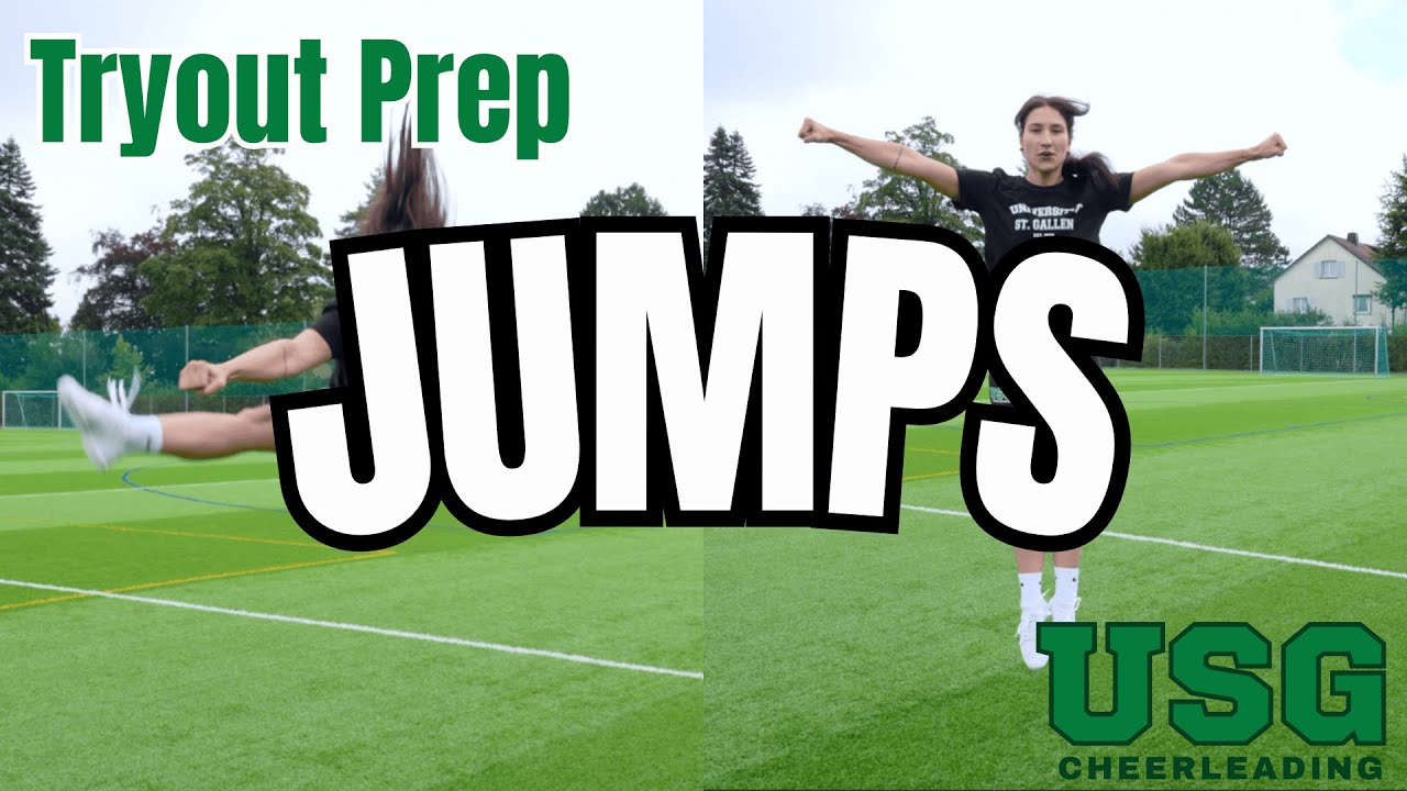 Tryout Preparation USG Cheerleading - JUMPS (T-Jump,Toe Touch) - YouTube