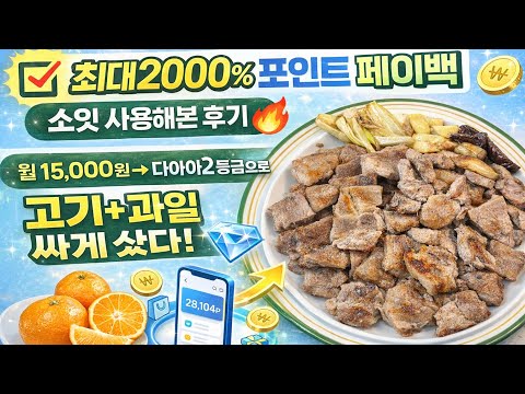 최대 200% 페이백 쇼핑몰 소잇(soit) 솔직 후기｜다이아2로 고기+과일 싸게 산 방법 공개🔥