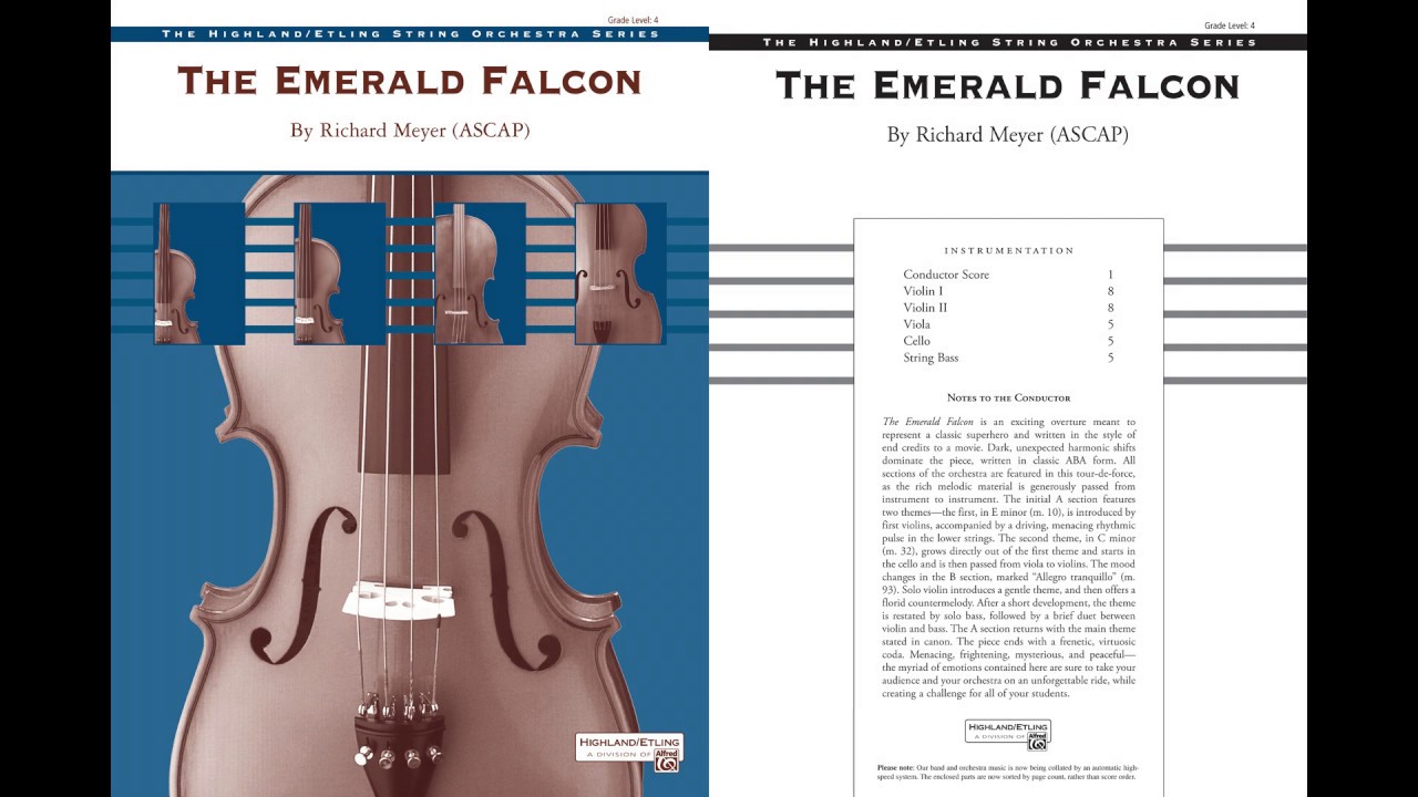 The Emerald Falcon, by Richard Meyer – Score & Sound - YouTube
