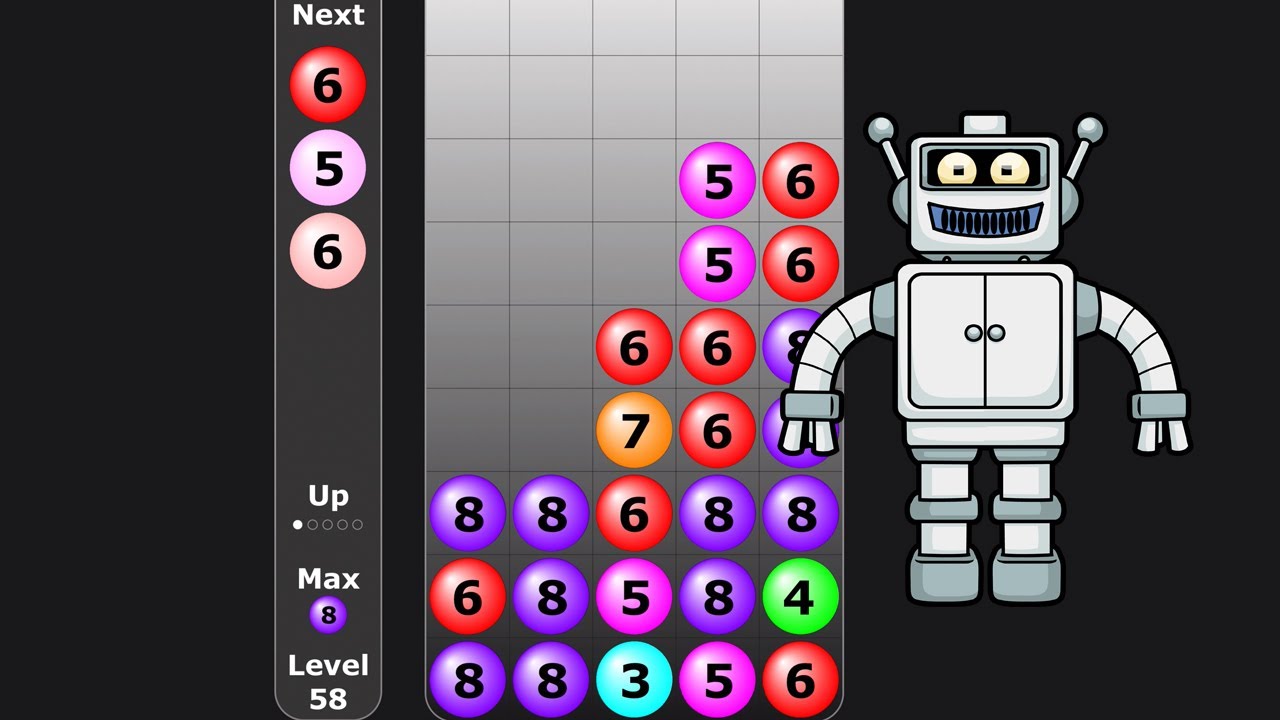 Bot plays Numbers Addict (TAS with AI) - YouTube