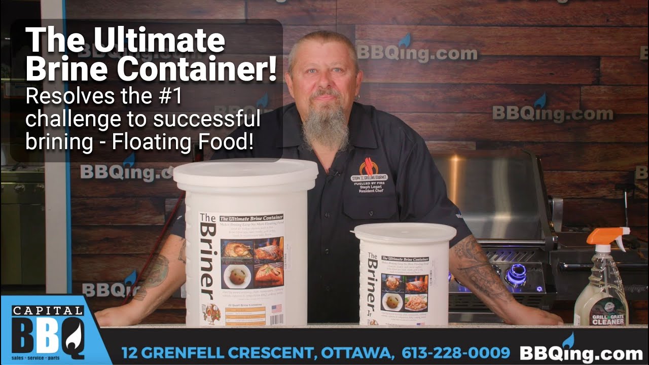 Briner Bucket - Get the perfect Brine for your next meal! - YouTube
