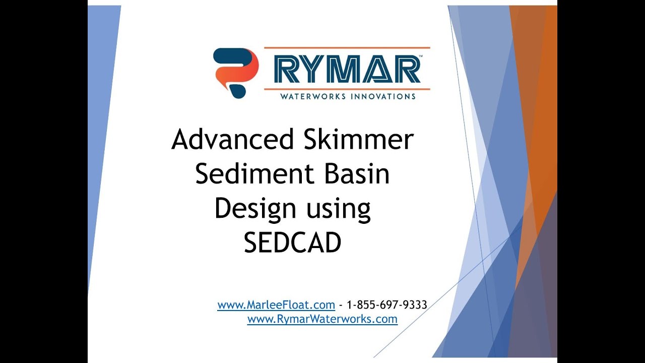 Rymar Video Series - Part 3 - Advanced Skimmer Sediment Basin Design ...