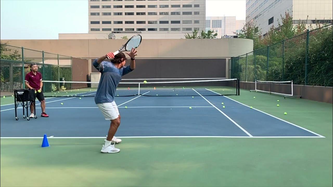 tennis-forehand-practice-what-ntrp-is-he-youtube