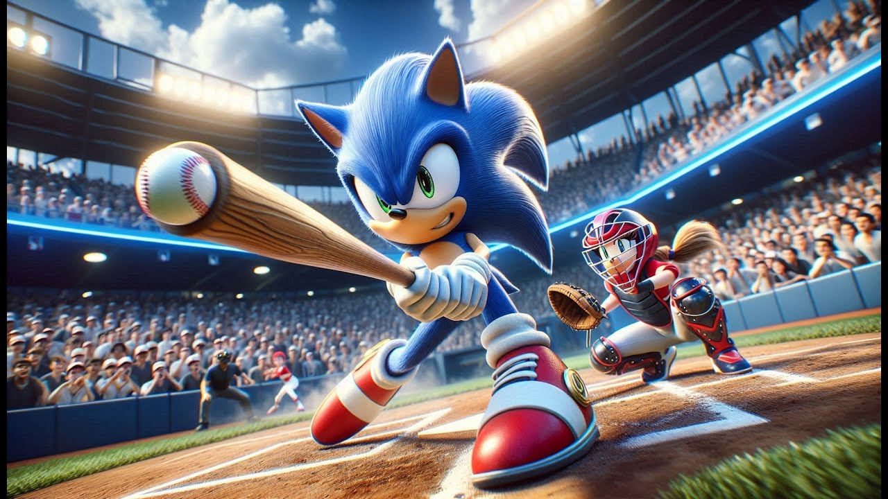 SONIC Intense Baseball Game - Sonic The Hedgehog 3 Animation💓 Sonic ...