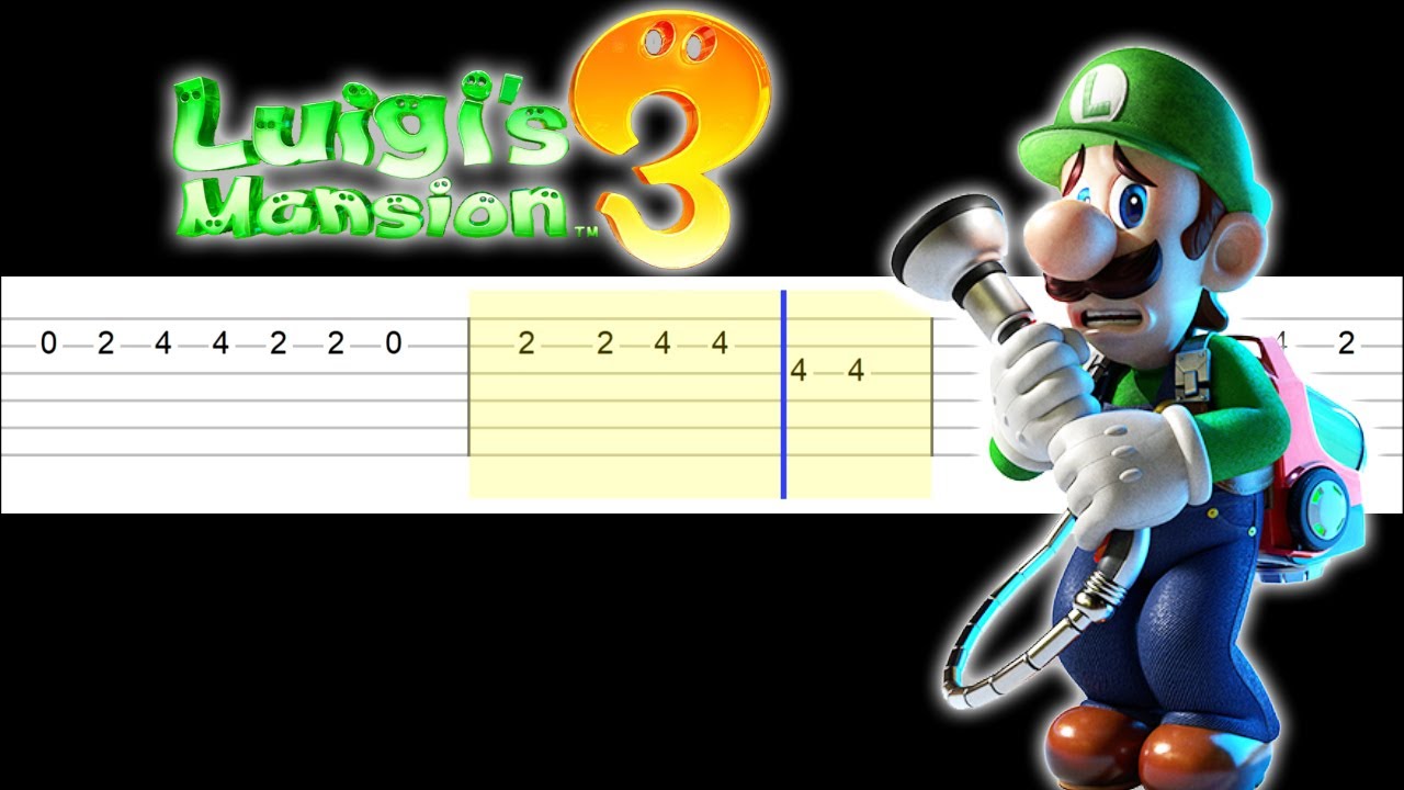 Luigi's Mansion 3 Main Theme (Easy Guitar Tabs Tutorial) - YouTube