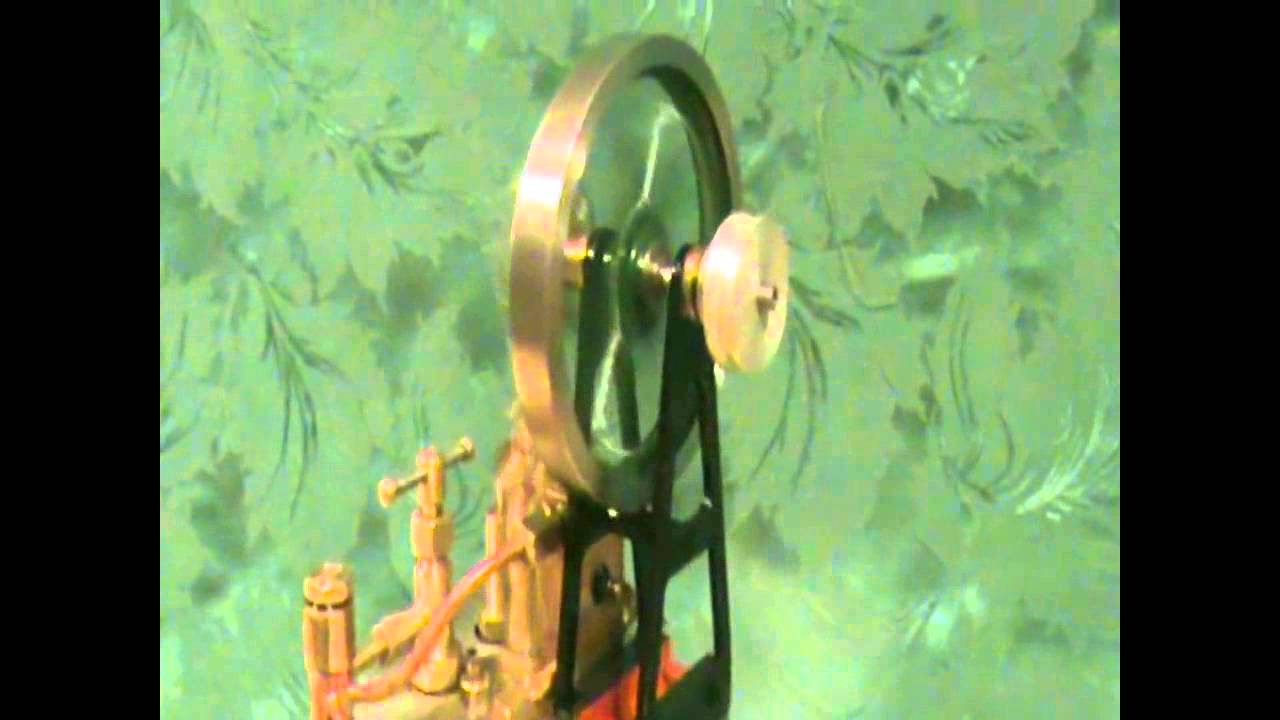 Single cylinder double acting oscillating steam engine and boiler - YouTube