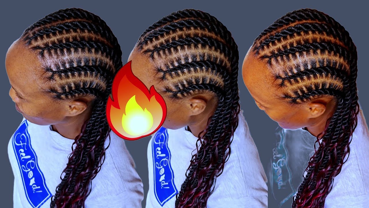 How to: Protective Flat twist| Rope twist| Stitched Senegalese twist ...